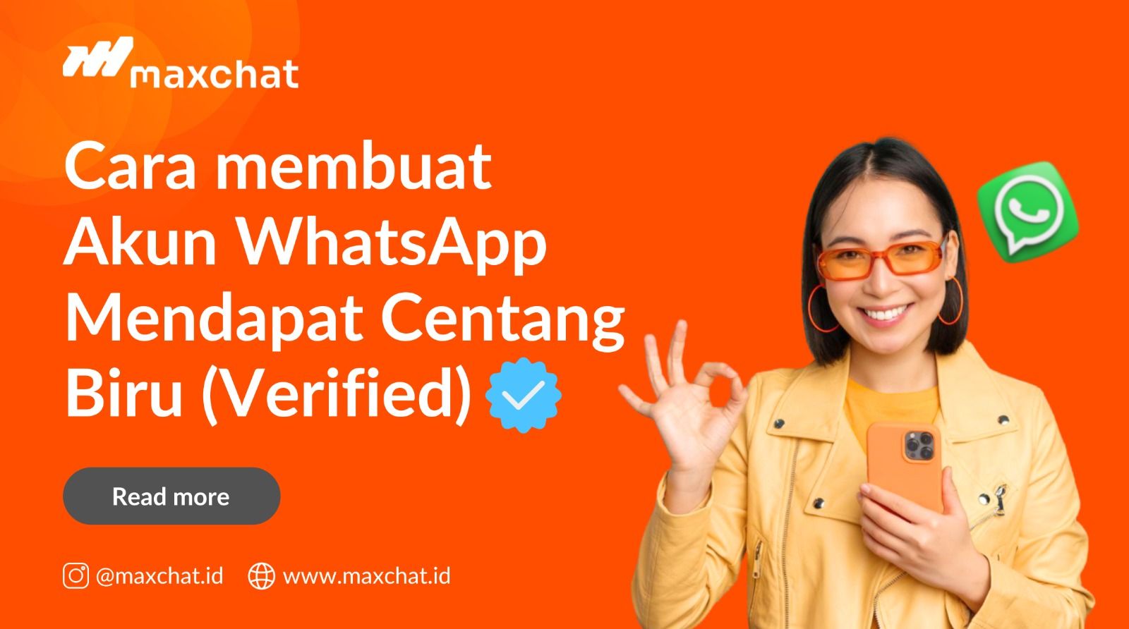 Cara membuat Akun WhatsApp Mendapat Centang Biru (Verified)